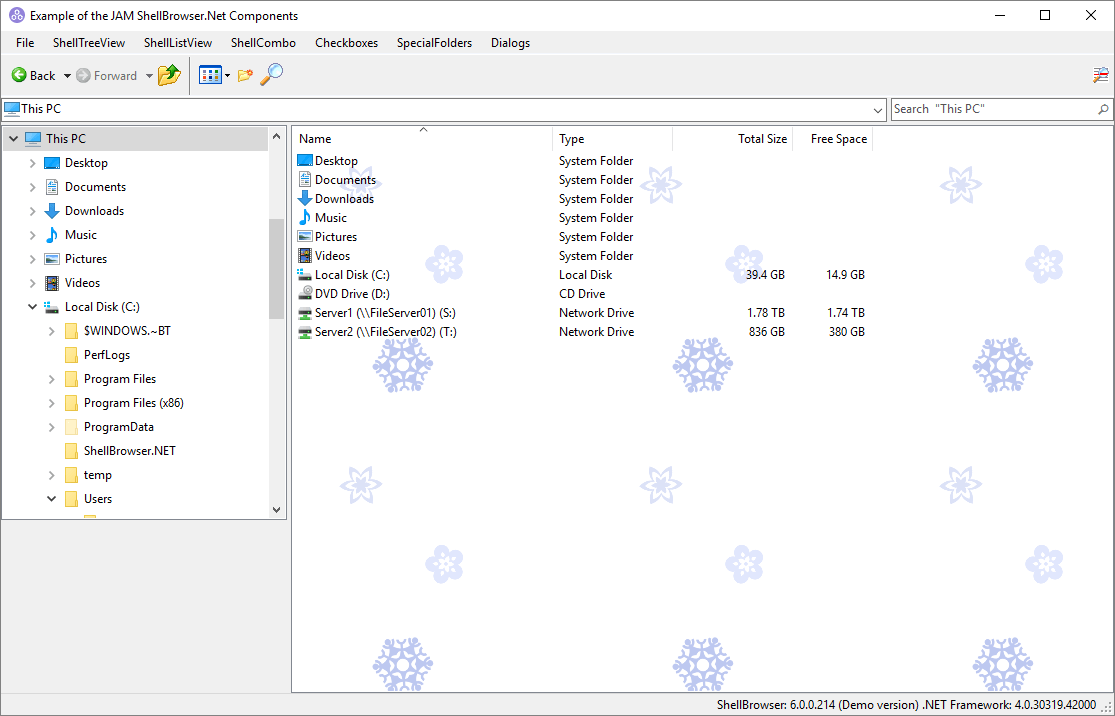 ShellBrowser .NET Sample Projects | JAM Software