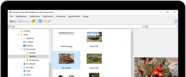 ShellBrowser .NET Components | JAM Software