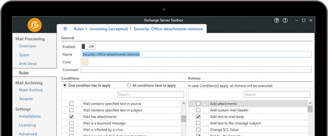 Archive, Antivirus, Antispam for Exchange Server - Exchange Server ...